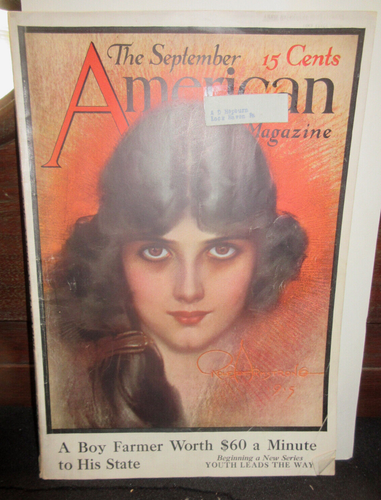 SEPTEMBER, 1915 American Magazine Rolf Armstrong Art in Pastel Cover ...