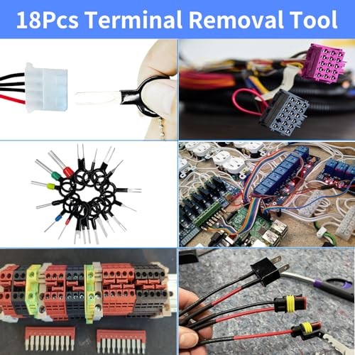820Pcs Electrical Pin Connectors Kit, 420Pcs Car Wire Terminal ...