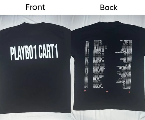 Playboi Carti The Weeknd AHTD Tour 2025 Merch T-shirt | eBay