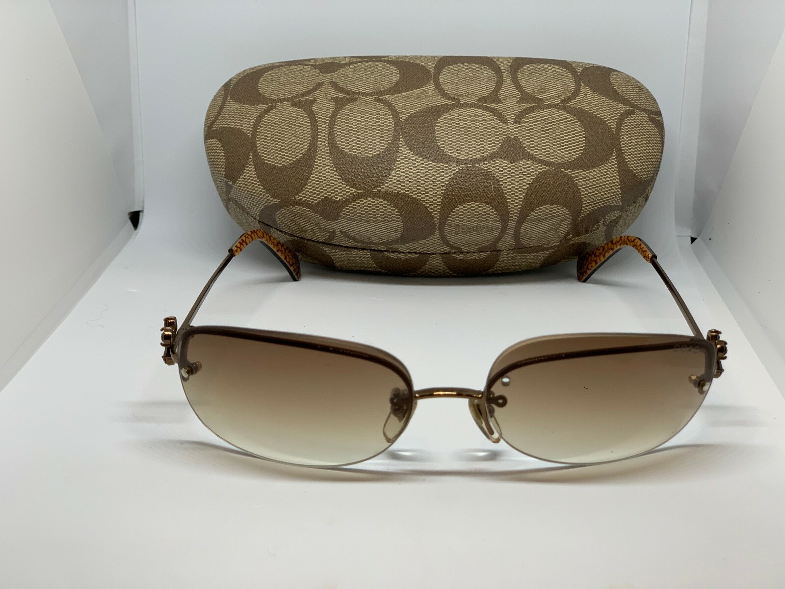 COACH s338a BRW Sunglasses 1767 From Japan 120 61-16 … - Gem