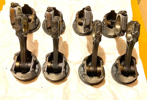 AMC AMX Javelin Jeep 401 V-8 engine OEM Connecting Rods and Pistons Std ...