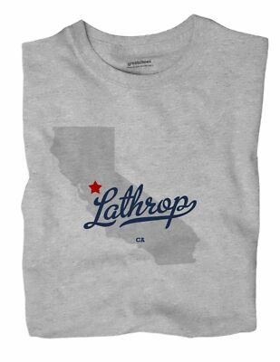 Lathrop California CA T-Shirt MAP | eBay