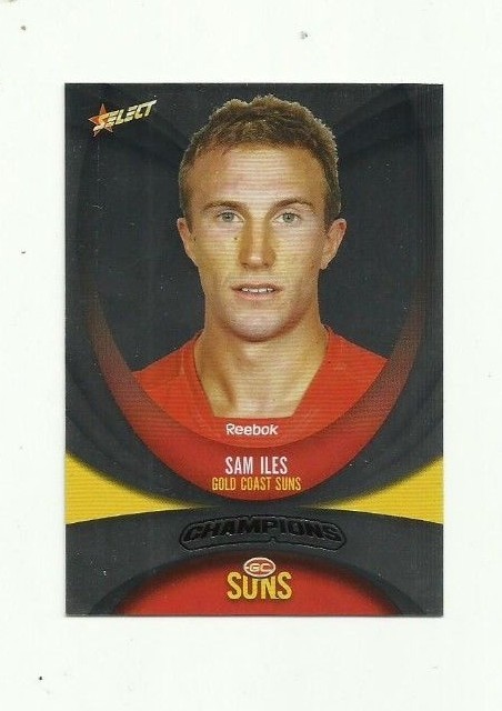 2011 AFL SELECT CHAMPIONS SILVER PARALLEL G C SUNS SAM ILES SP91 CARD | eBay