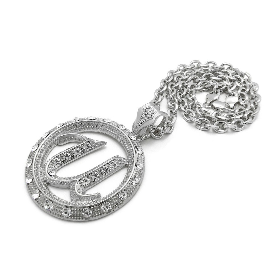 Hip Hop Usher U Pendant 7mm/18",20",24",30" Link Chain Fashion Necklace ...