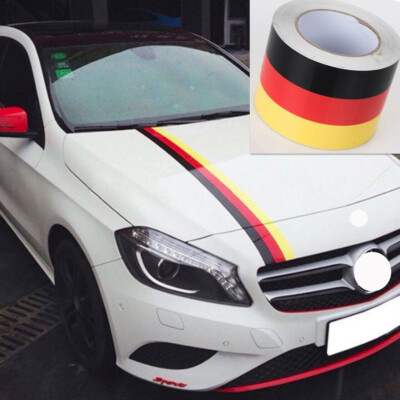 15cm*2M German 3 color Racing Sticker Body Stripe Vinyl Decal Fits Euro ...