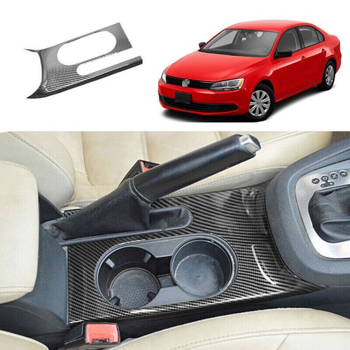 For VW Jetta MK6 2012-2016 Carbon Fiber ABS Interior Water Cup Holder ...
