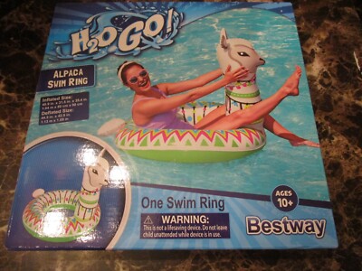 Bestway H2OGo Alpaca Swim Ring Beach Pool Water Inflatable Float Ages ...