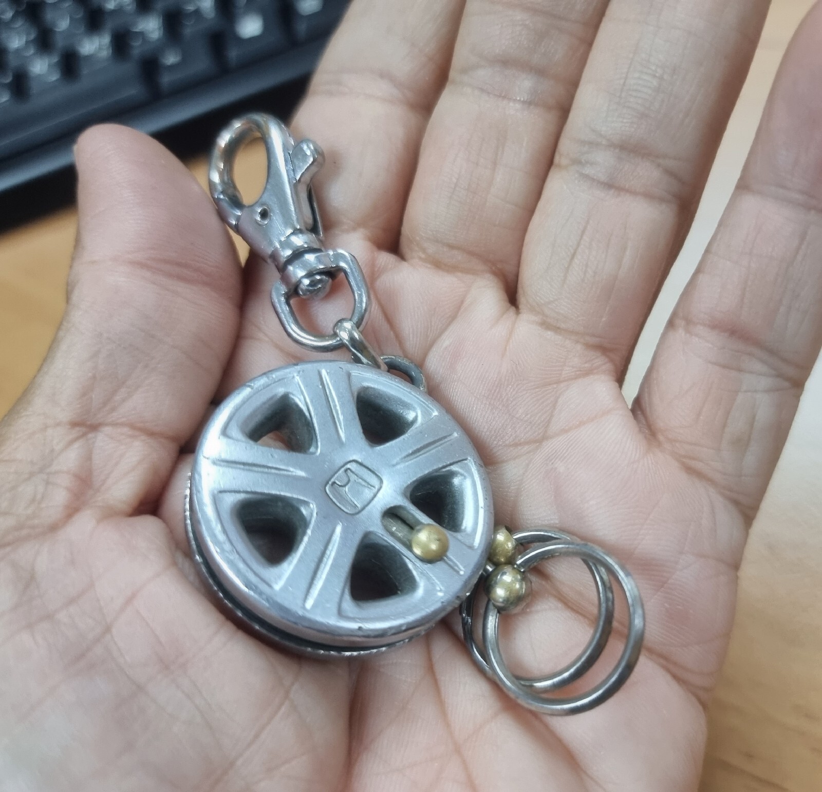 Rare JDM Honda wheel Key Chain EG6 EF9 EK9 Spoon Mugen Crx Dc2 Type R ...