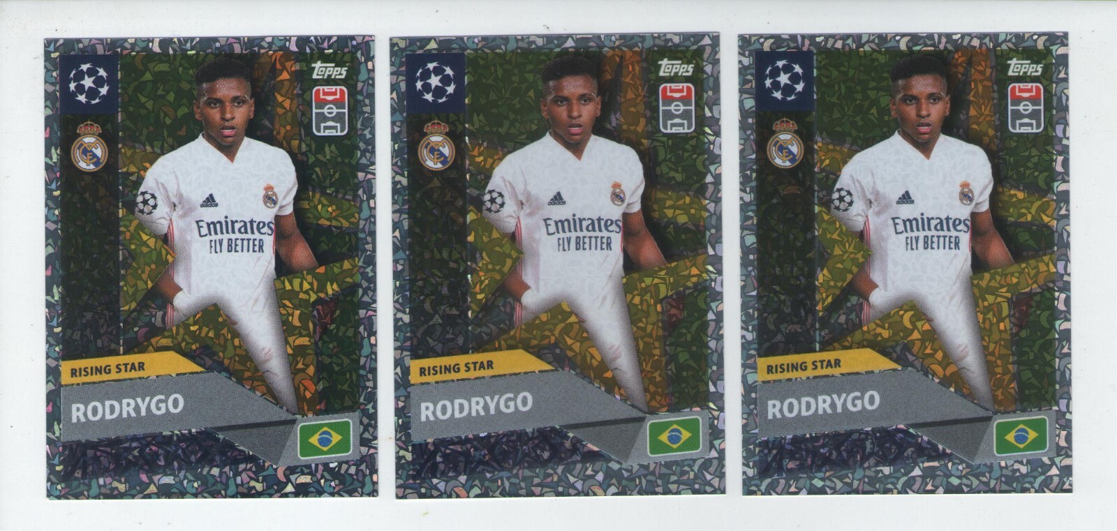 Rodrygo /2020-21 Topps UEFA Champions League stickers / Rookie stickers ...