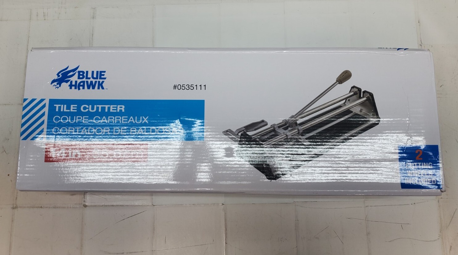 Blue Hawk 14 in Tile Cutter #0535111 Cutting Wheels Included for sale ...