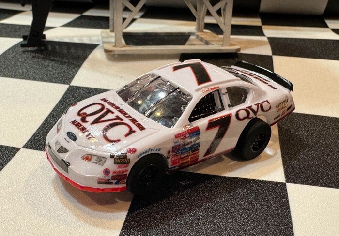 #7 Geoff Bodine QVC 1997 Thunderbird Nascar 1/64th Scale Waterslide ...