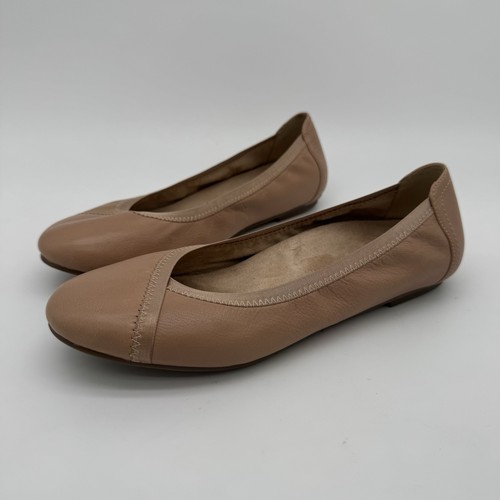 Vionic Caroll Tan Leather Ballet Flats Size 8.5 | eBay