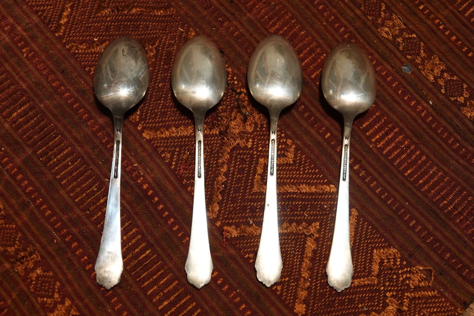 LOT (4) STIEFF SOLID STERLING SILVER TEASPOONS HOMEWOOD PATTERN | eBay