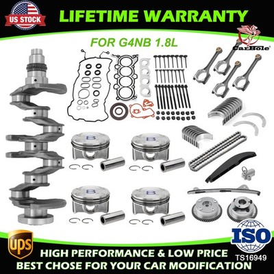 G4NB 1.8L Engine Rebuild Kit - For 2012-2016 Hyundai Elantra 2014-2015 ...