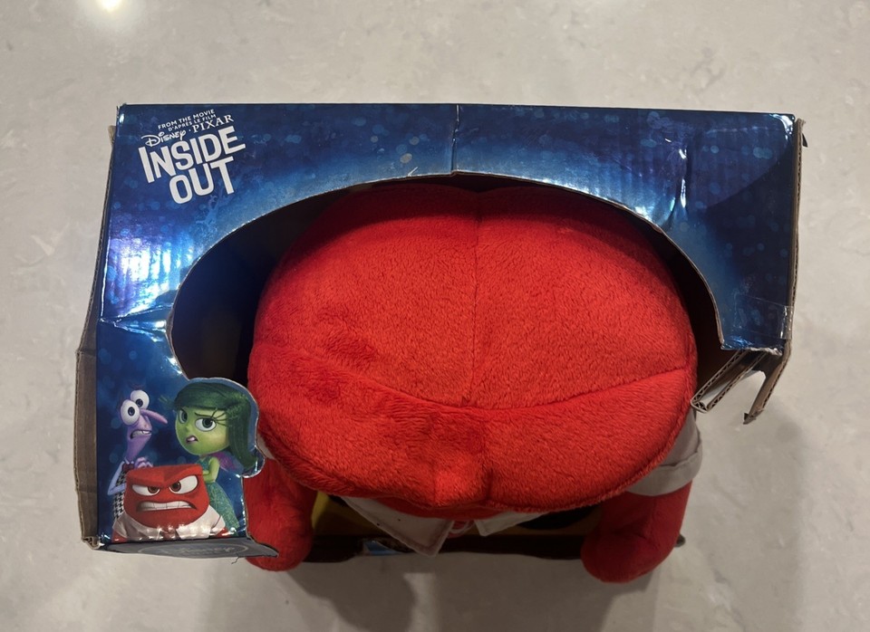 Disney Store Pixar Inside Out Animated Talking Anger Plush 9" New ...