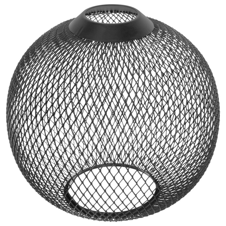 Ceiling Light Spherical Chandelier Lamp Cover Wire Shades Black Mesh ...