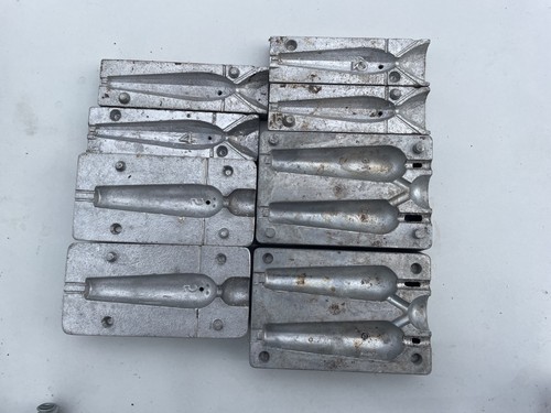 Set of sea fishing lead weight moulds 3, 4, 5 & 6 ounce. | eBay UK