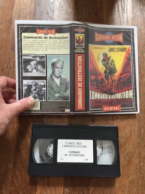 CASSETTE VIDEO VHS CINEMA COMMANDO DE DESTRUCTION james stewart | eBay