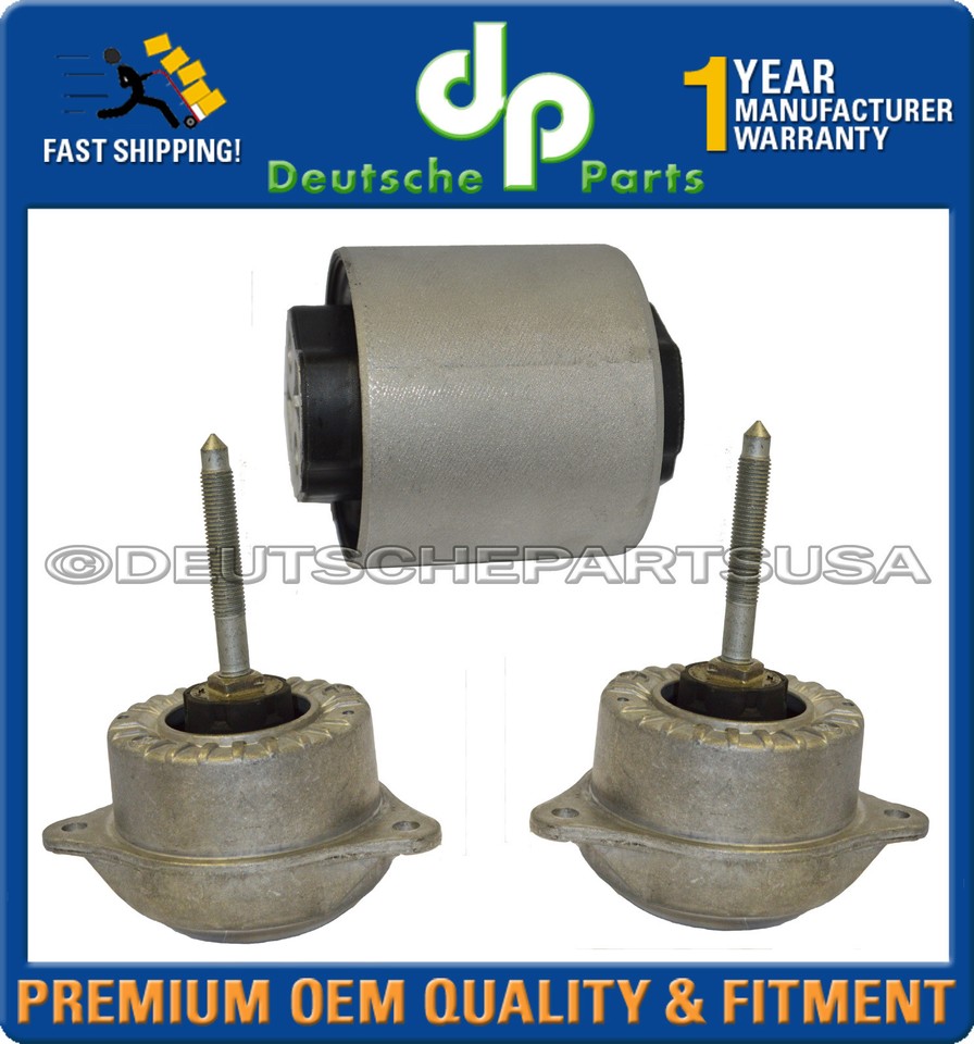 Porsche 911 996 Engine Motor Mounts Manual Transmission Mount LH + RH ...