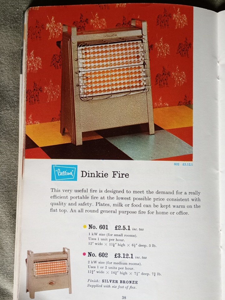 VINTAGE BELLING DINKY HEATER | eBay UK