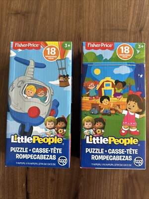 Two NEW Fisher-Price Little People Puzzles. 6mfp | eBay