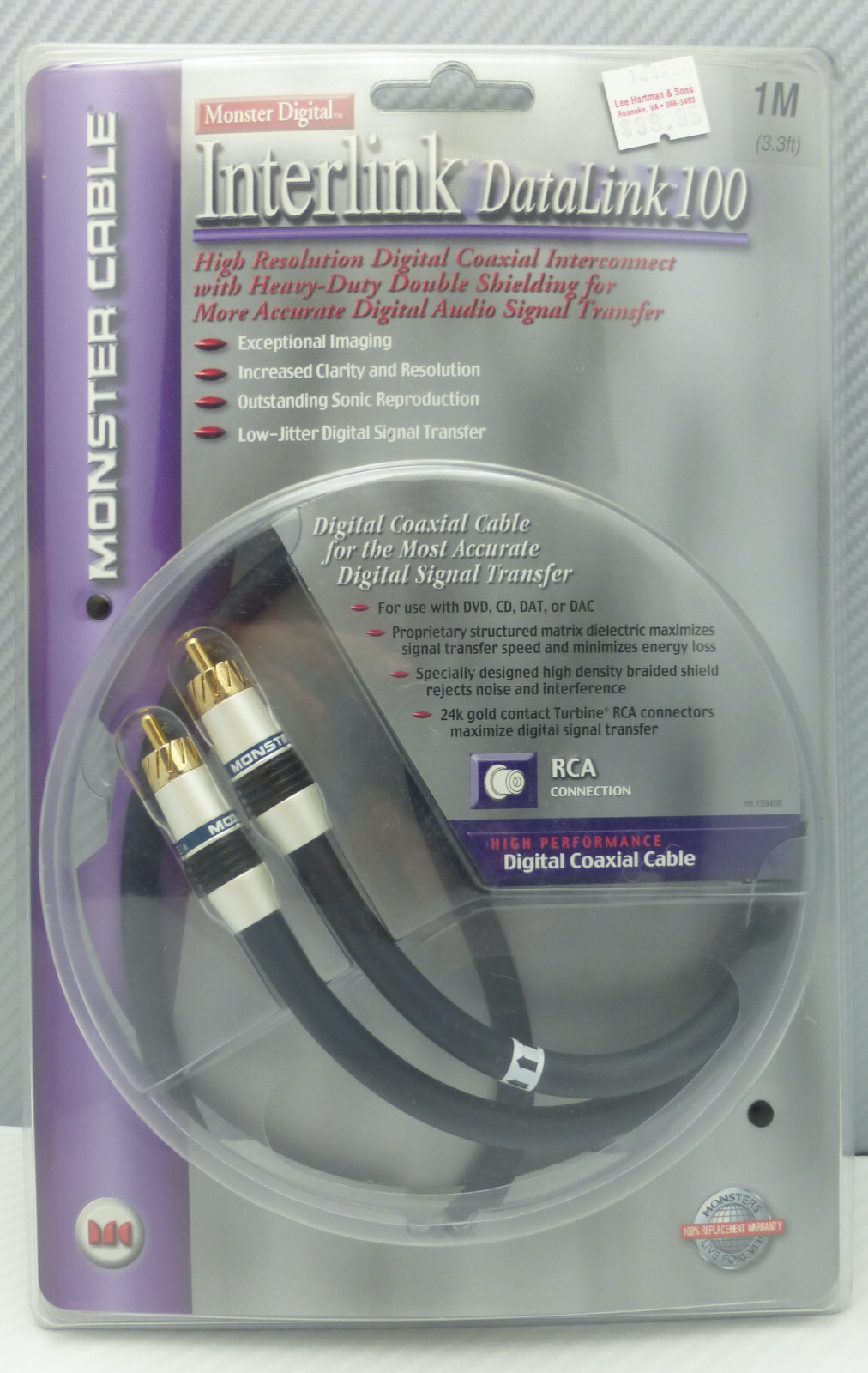 Monster Cable DataLink 100 Digital coaxial cable 1 meter | eBay
