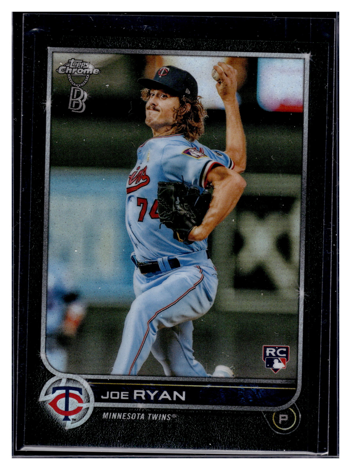 2022 Topps Chrome Ben Baller Baseball 48 Joe Ryan RC Refractor Rookie ...