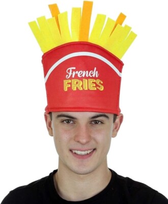 French Fries hat costume fry red yellow OZ Novelty NEW | eBay
