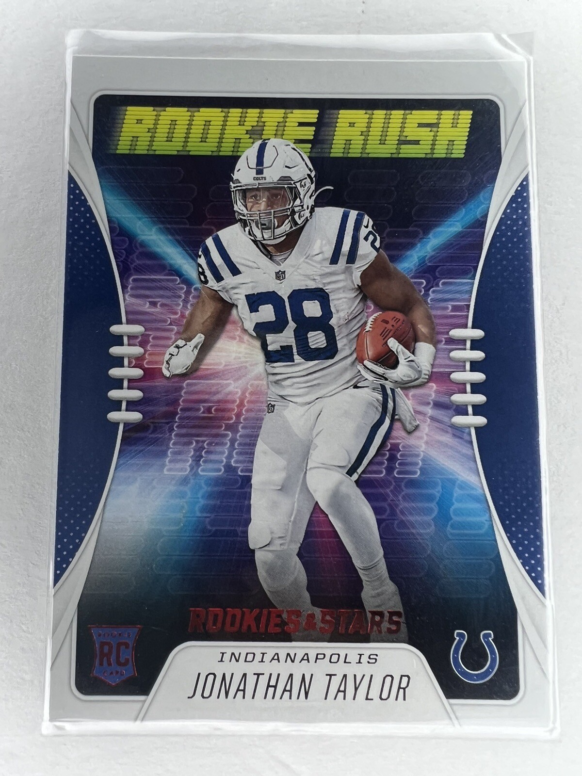2020+Panini+Rookies+%26+Stars+-+Rookie+Rush+%23RR-15+Jonathan+Taylor+ ...