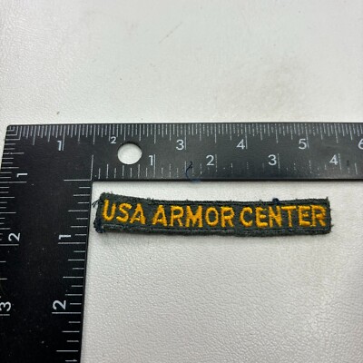 USA ARMOR CENTER Tab Patch 89E5 | eBay