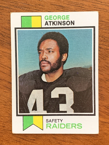 1973 Topps Football #187 - George Atkinson, Oakland Raiders - Near Mint ...
