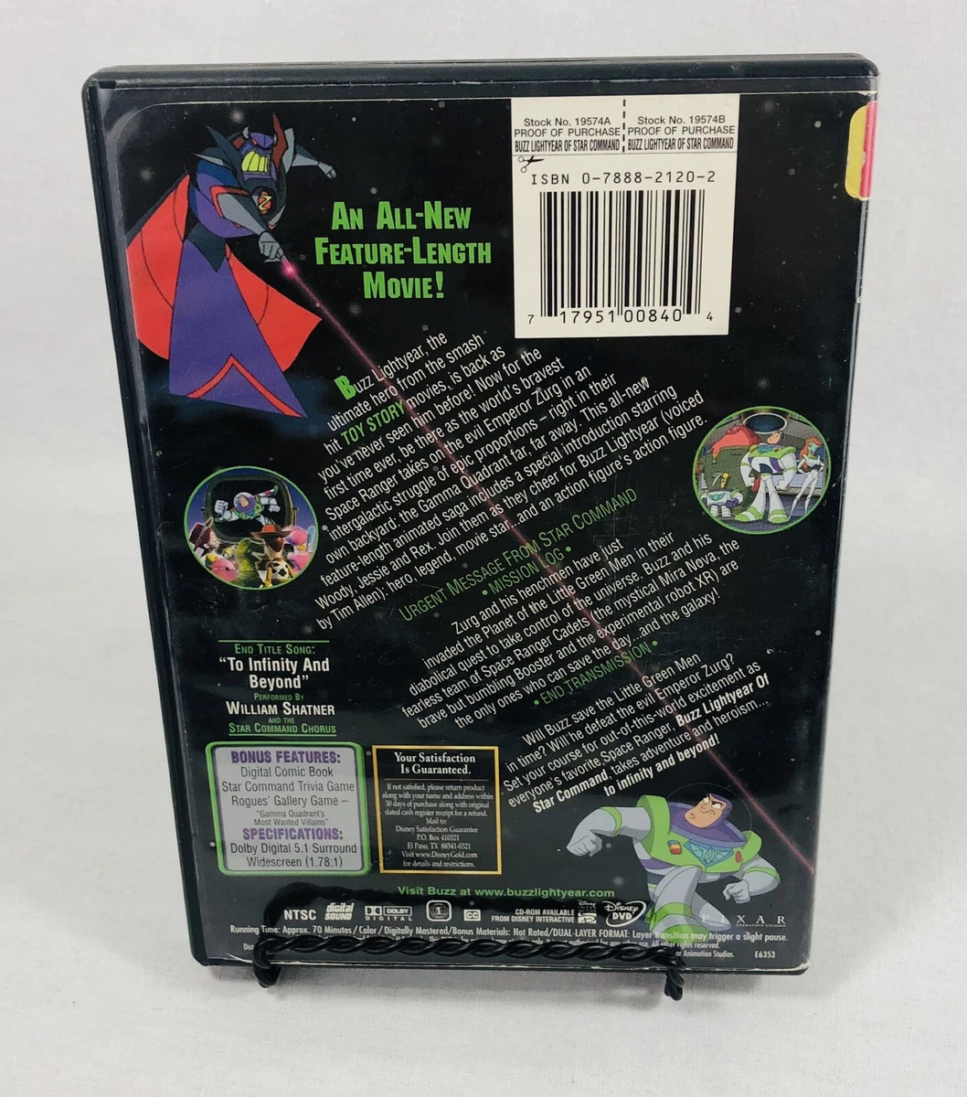 Buzz Lightyear Of Star Command The Adventure Begins Dvd