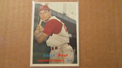 1957 Topps Baseball #157 Wally Post Cincinnati Redlegs Nrmt | eBay