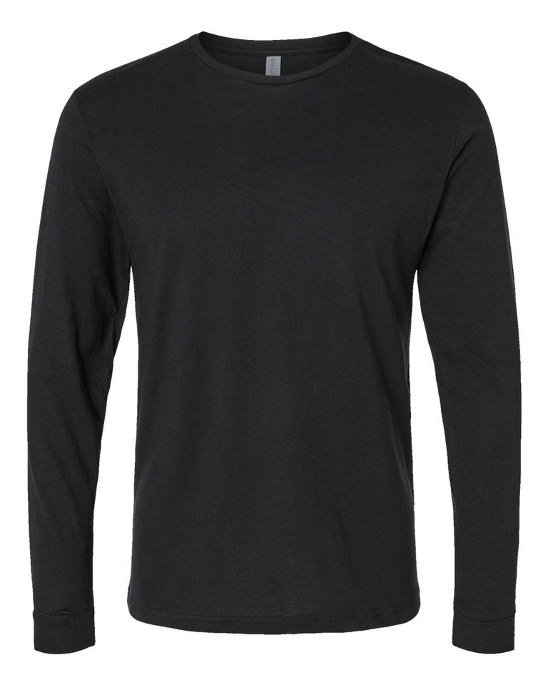 Next Level Men's S-3XL CVC Long Sleeve Crew T-Shirt Basic Plain L/S ...