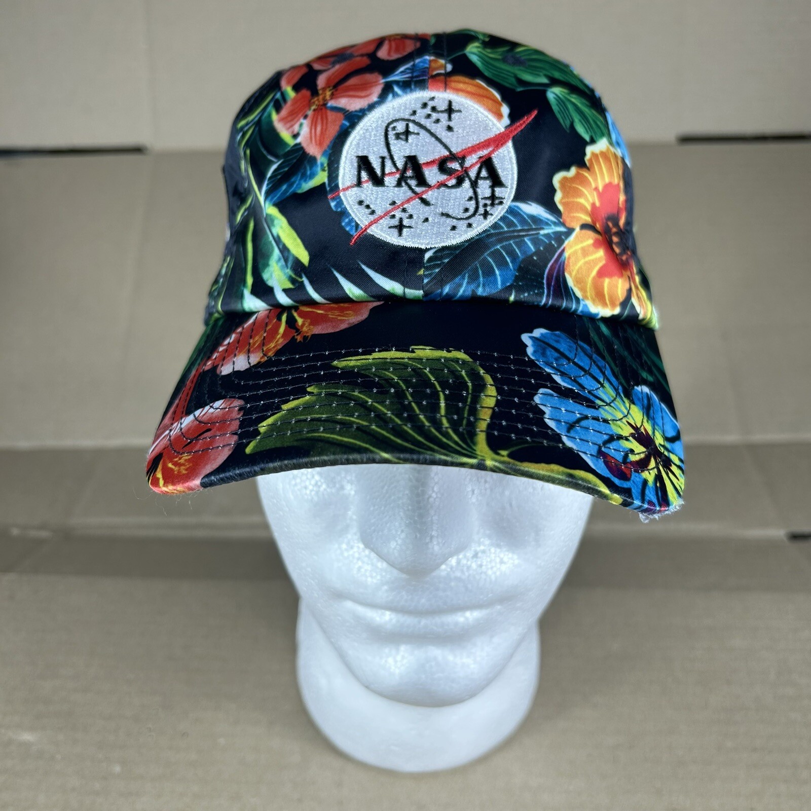 Rare Floral/Tropical NASA 25 Field Grade Skylab Cap H… - Gem
