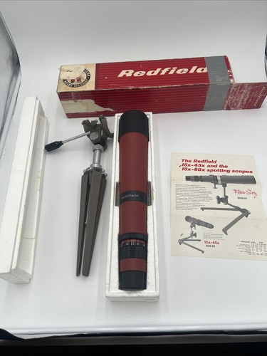 Vintage REDFIELD Spotting Scope 15x - 45x Japan With Tripod | eBay