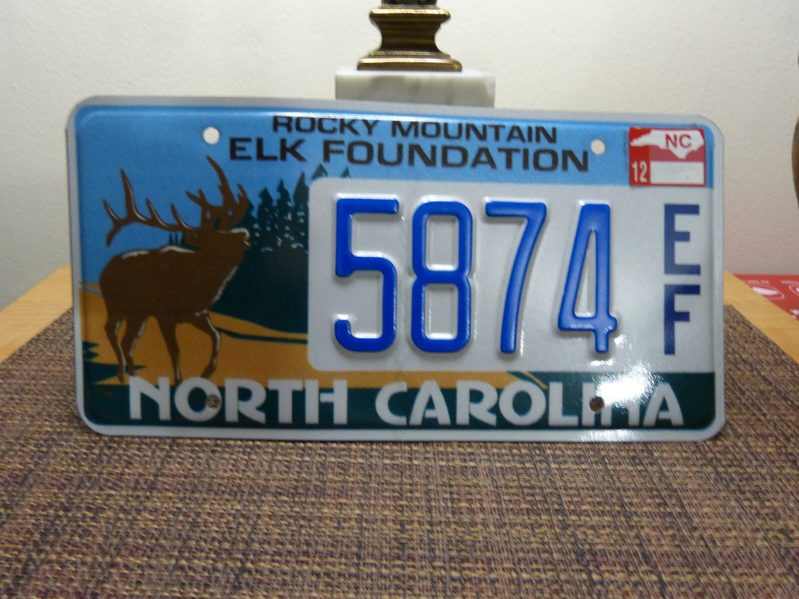 North Carolina License Plate -Rocky Mountain Elk Foundation | eBay
