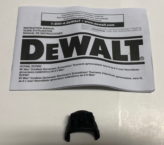 DEWALT Gyroscopic Screwdriver DCF680 Charger Dcb095 Lithium Ion Battery ...