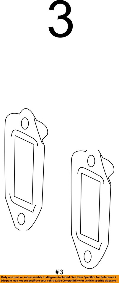 GM OEM 10-16 Express 2500 Emission Components-Egr Valve Gasket 12635466 ...