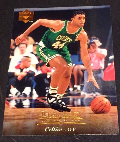 RICK FOX 1995-96 Upper Deck ERROR Double Name Logo RARE Card #35 BOSTON ...