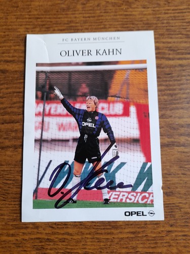 OLIVER KAHN Official Card BAYERN MUNICH signed - Deutschland AUTOGRAPH ...