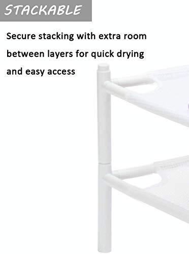 Storage Maniac Sweater Drying Rack, Mesh Clothes Drying Rack, Stackable ...