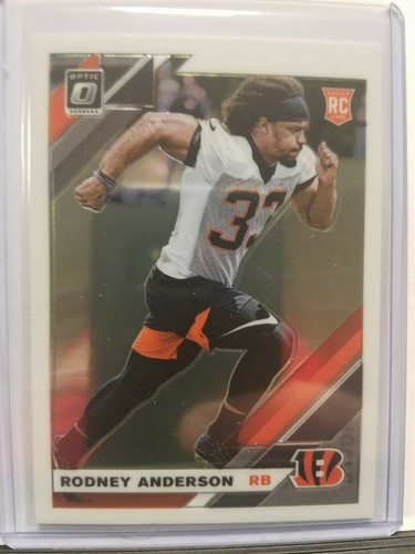 Rodney Anderson 2019 Donruss Optic Football RC #134 Cincinnati Bengals ...