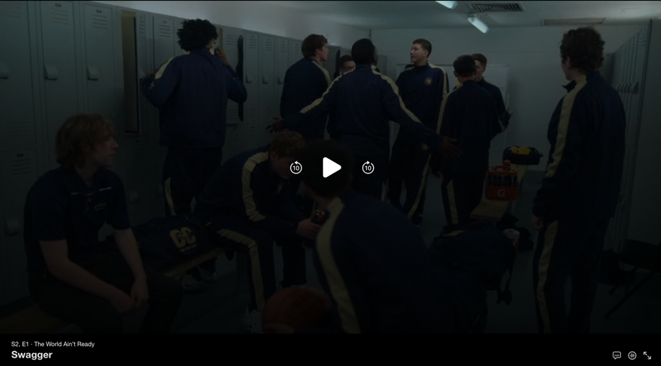 Swagger Apple TV+ Show Screen Shown Jace Carson Basketball Trophy and ...