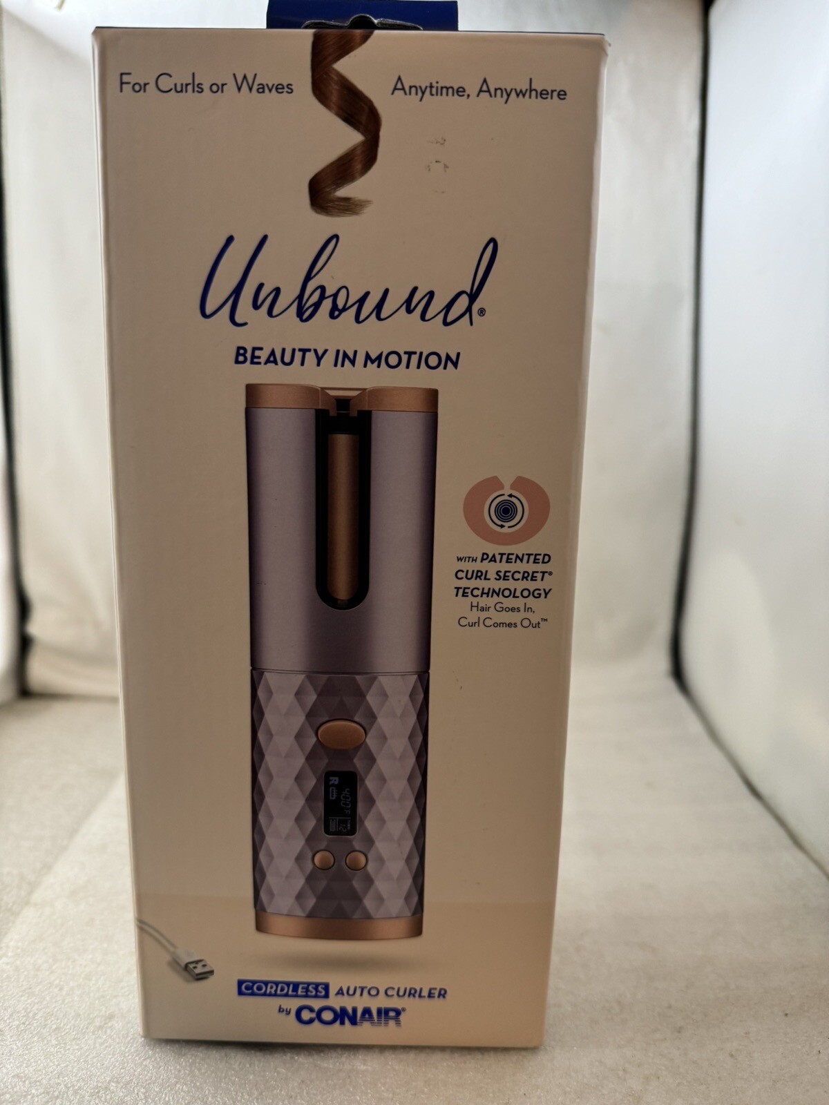 Conair Unbound Cordless Auto Curler - Rechargeable Auto Curler For ...