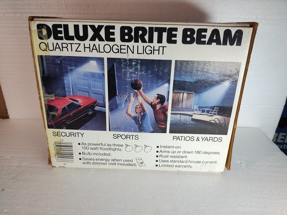 Deluxe Brite Beam Quartz Halogen Light 300Watt 120 Volt True Color | eBay