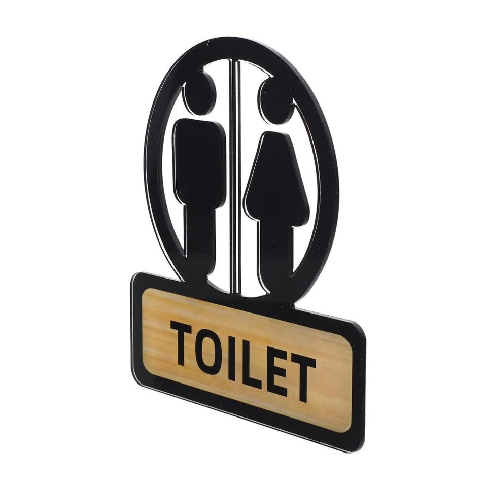 Restroom Door Sign | Men Women Toilet Signs | WC Restroom Signage ...