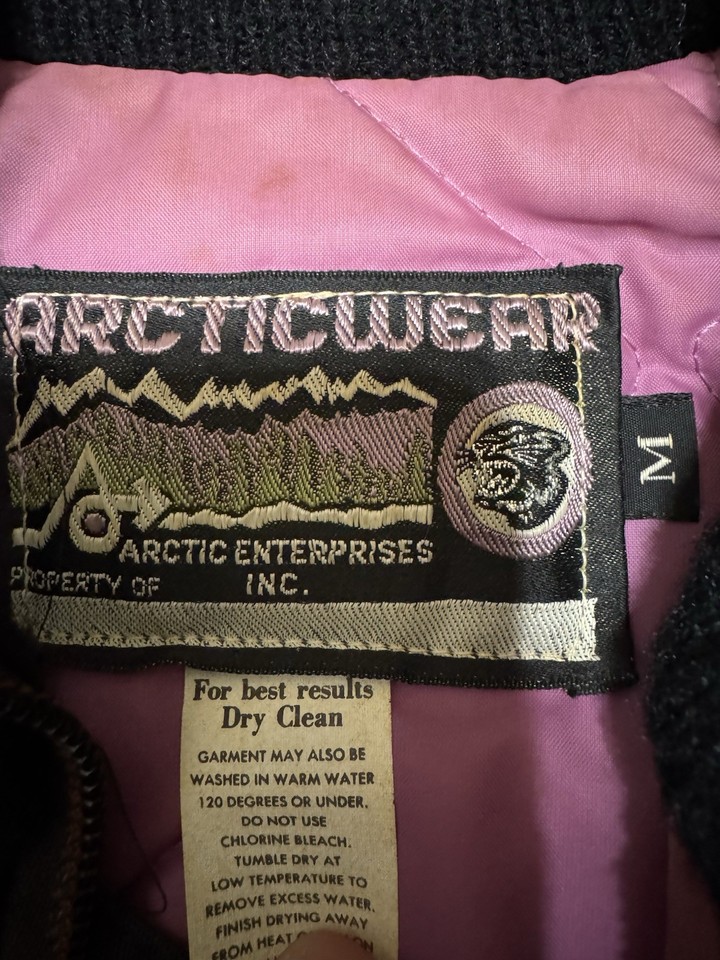 Vintage 80s Arctic Cat Arctic Wear Womens Medium Winter Snowmobile ...