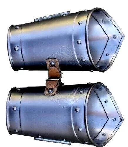 Armor Hand Guard Costume Medieval Knight Warrior Larp Steel Pair ...