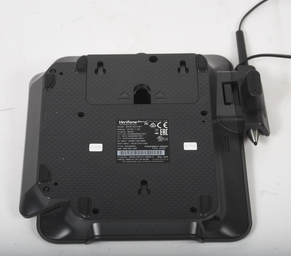 AS-IS Verifone M400 WIFI/BT Card Payment Terminal Pin Pad w/ Adapter ...